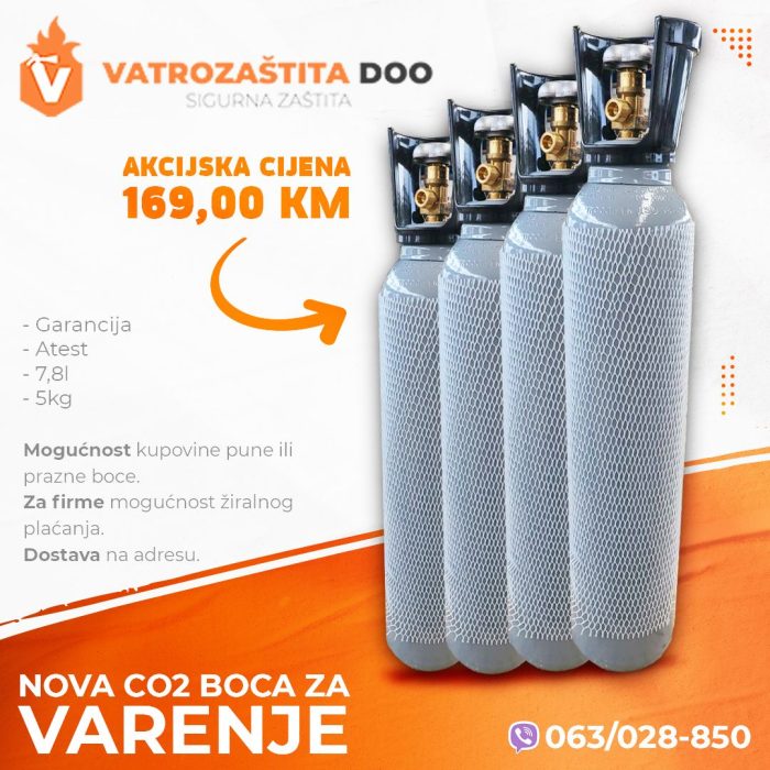 CO2 boca za zavarivanje sa ventilom – Vatrozastita