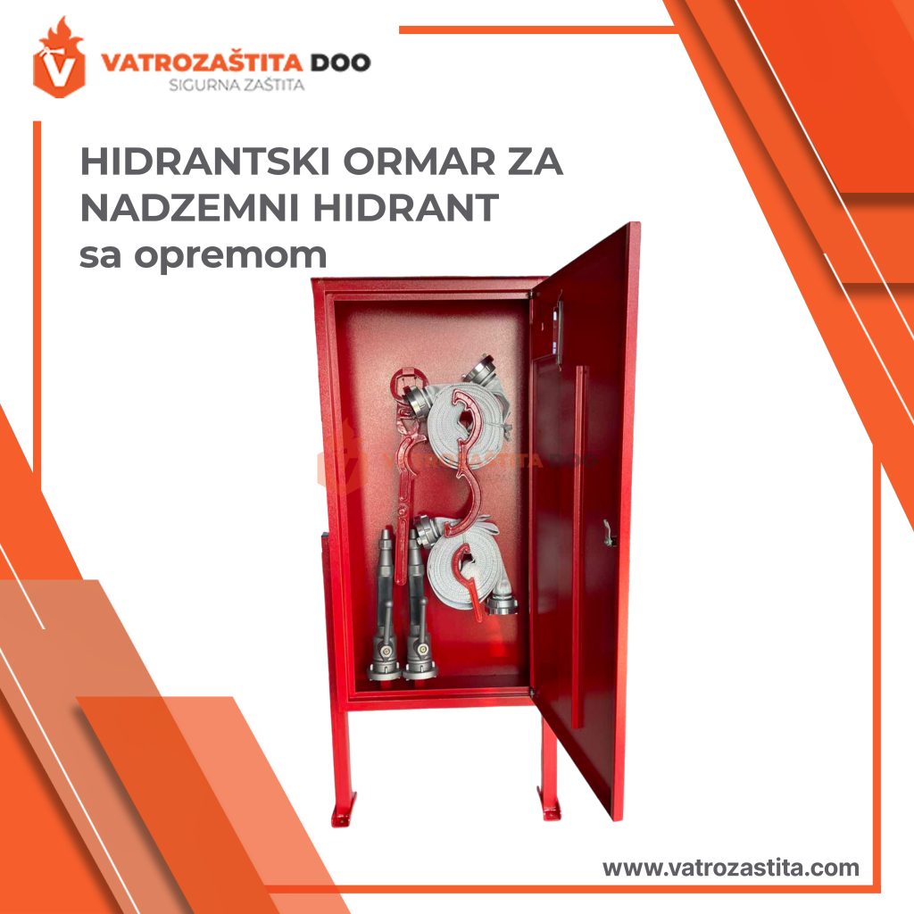 Hidrantski ormar za nadzemni hidrant sa opremom – Vatrozastita