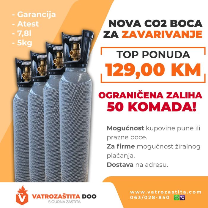 CO2 boca 5kg za zavarivanje sa ventilom – Vatrozastita